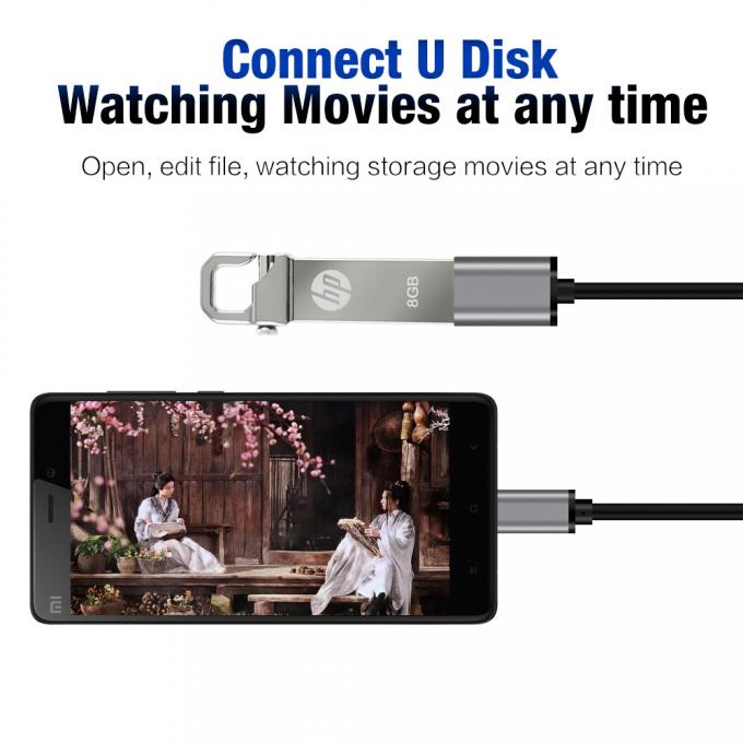 Metal Head 5Gbps Usb C Female To Micro Usb Male Otg