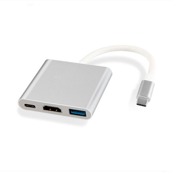 Charging Data Transfer 3 In 1 4K HDMI 1080P USB Type C Hub