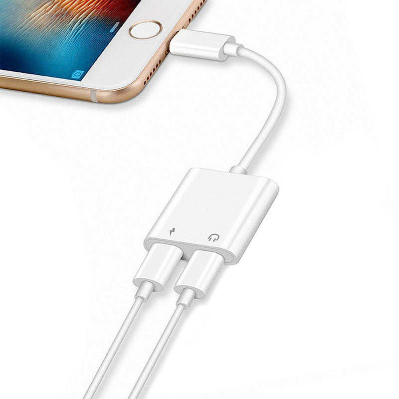 Universal 2 In 1 Audio RoHS Lightning Adapter Cable
