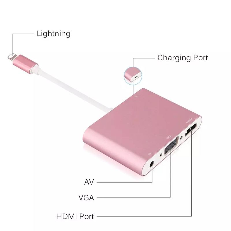 Multiport Lightning Adapter Cable