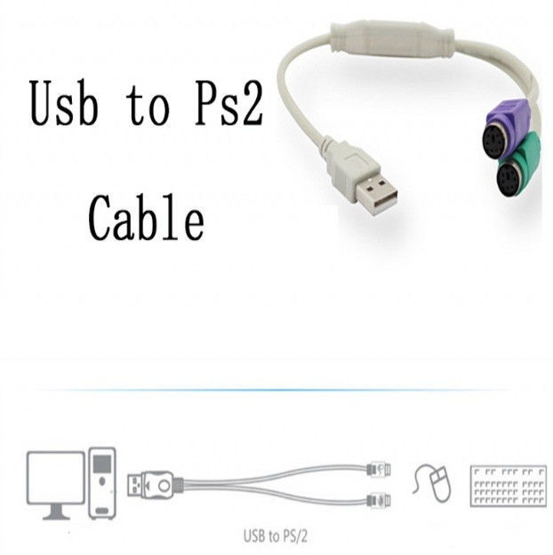 Type A Male To PS2 Female USB Port Extension Cable