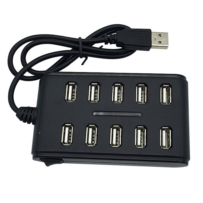 CE RoHS 480Mbps 10 Port Hub Usb 2.0 Header Splitter