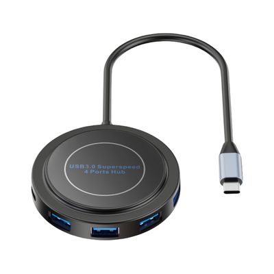 Circular Multiple USB C Hub Magnetic Absorption For Laptops Mobile ...