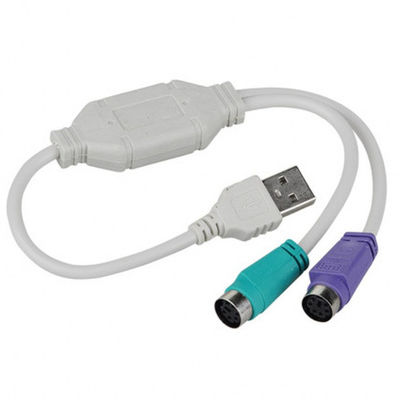 타입 A 남성 PS2 여성 USB 포트 확장 케이블