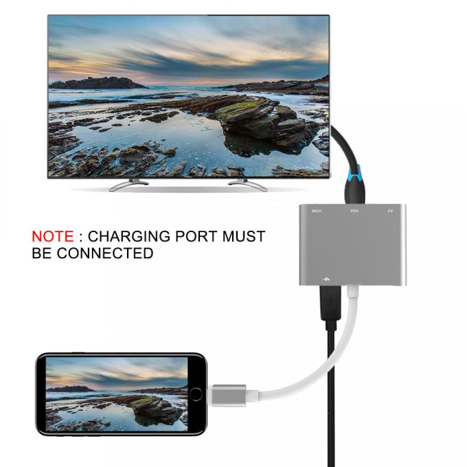 Multiport Lightning Adapter Cable